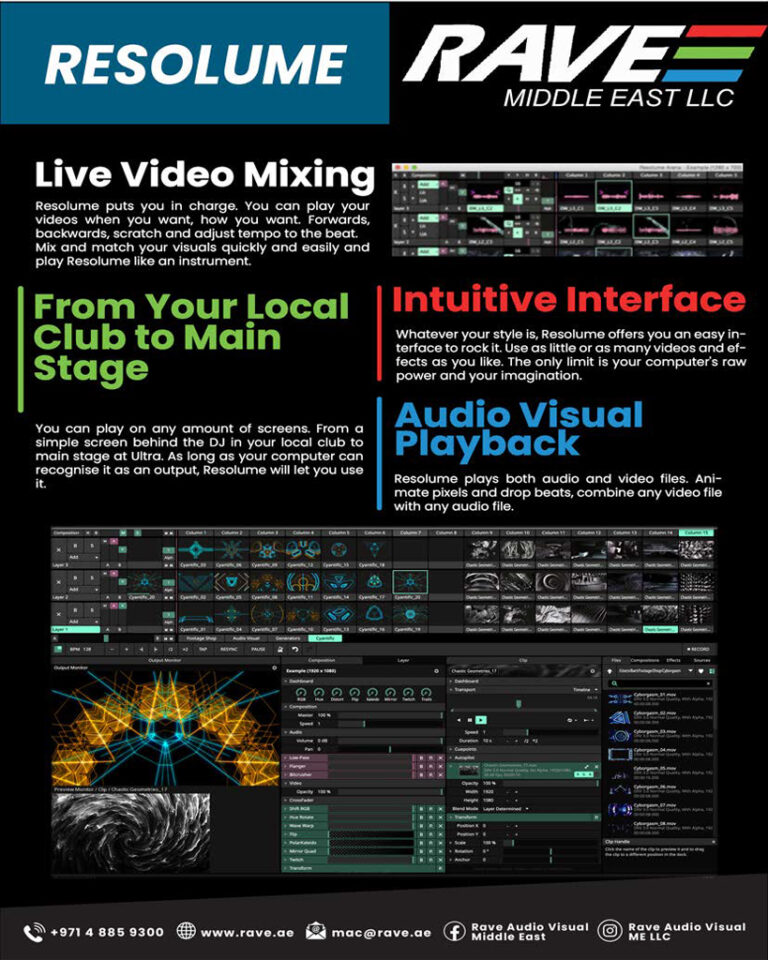 Production Equipment’s – Rave.ae